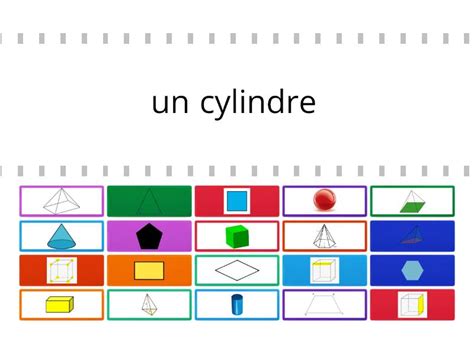 Les Formes Planes Et Les Solides Find The Match Encontre A Combinação