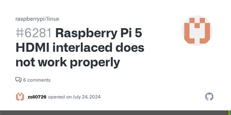 Raspberry Pi 5 Hdmi Interlaced Does Not Work Properly · Issue 6281