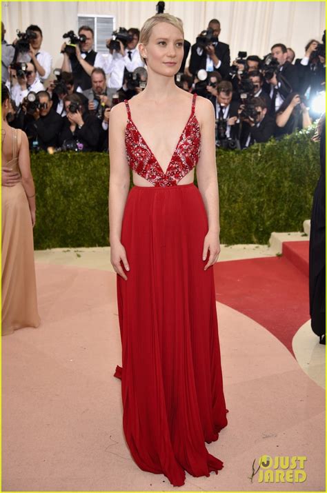 Mia Wasikowska Mia Goth And Stacy Martin Get Colorful At Met Gala 2016