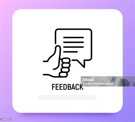 피드백 씬 선 아이콘입니다 음성 거품으로 엄지 손가락 댓글 평가 검토 추천 벡터 그림입니다 감사에 대한 스톡 벡터 아트 및 기타 이미지 Istock