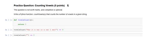 Solved 1 Practice Question Counting Vowels 0 Points This