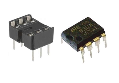 Ic Timer 555 With Socket ไอซีเบอร์ 555 พร้อมฐาน Th