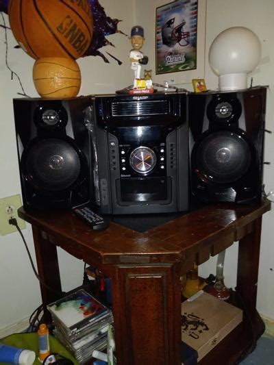 SHARP Stereo System W CD Changer Tape Player Auto Tuner And Bluetooth Cap For Sale In