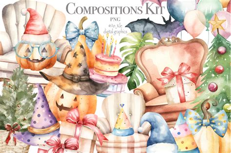 Compositions Kit By An Kle Thehungryjpeg