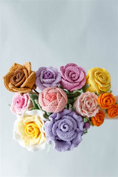 Free Crochet Rose Patterns List How To Crochet Roses Hookok