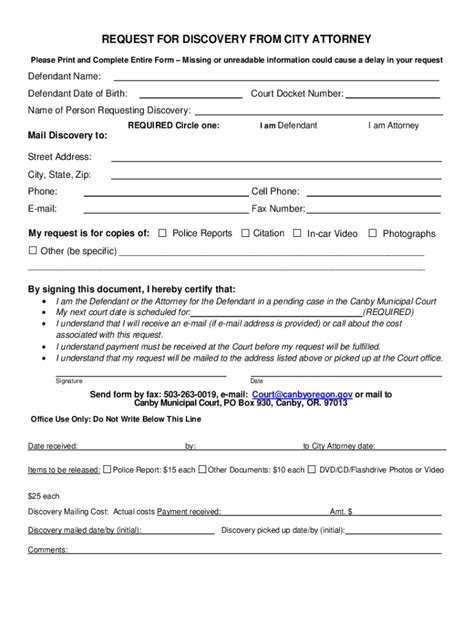 Fillable Online Informal Discovery Request Letter Fill Online