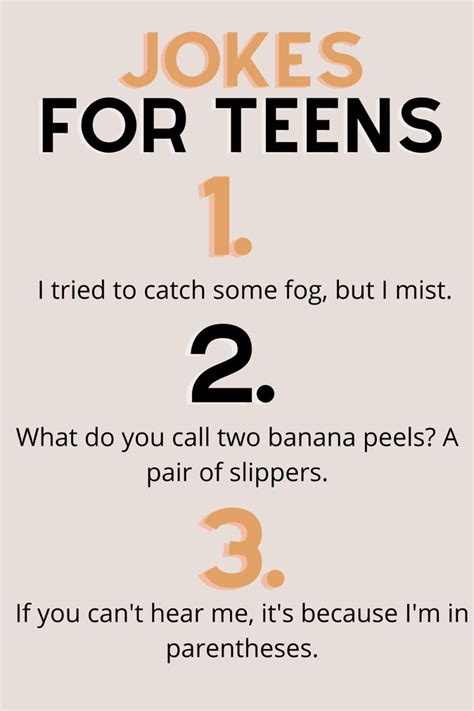 43 Funny Jokes For Teens