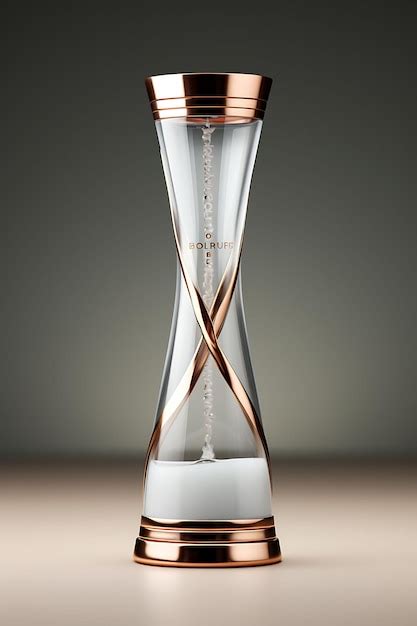 Collection Of Hourglass Shaped Bottle Time Inspired Design Glass