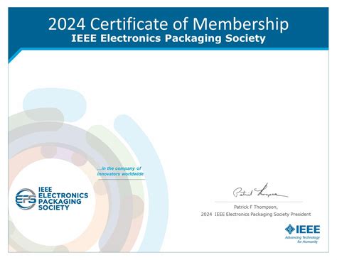 Get Your Ieee Eps Membership Certificate Ieee Electronics Packaging Society