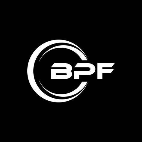 BPF Letter Logo Design In Illustration Vector Logo Calligraphy