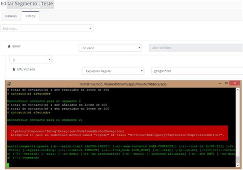 Segments RegExp Filter Not Works With Others Types Issue 6639 Mautic Mautic GitHub