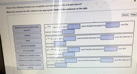 Solved Which Of The Following Functions Are Acceptable Wave Chegg Com
