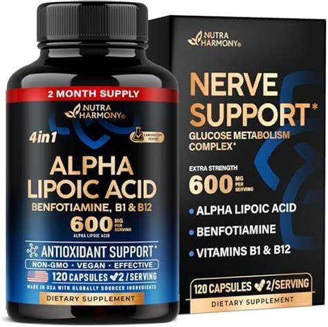 Nervive Nerve Health With Alpha Lipoic Acid To Fortify