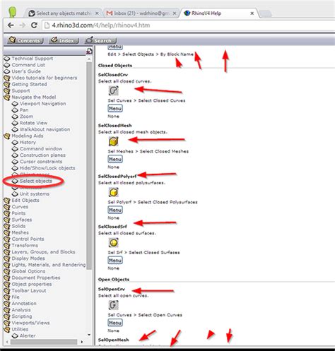 Select Any Objects Matching Selection How Rhino For Windows