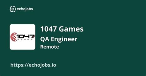 1047 Games Is Hiring Qa Engineer Remote Unreal Rremoteworks