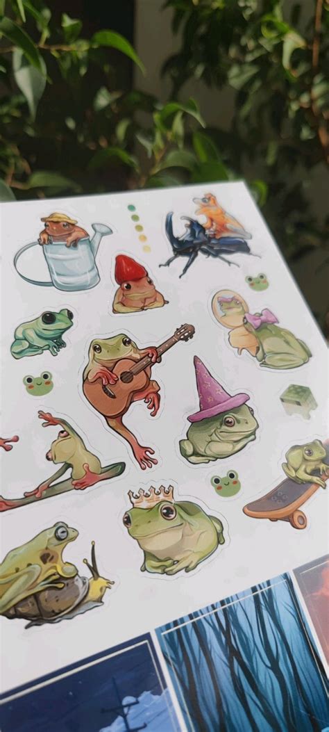 Стикеры наклейки лягушки жабы зелёный в интернет-магазине Ярмарка ...
