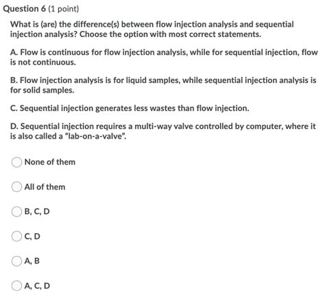 solved question 6 1 point what is are the difference s