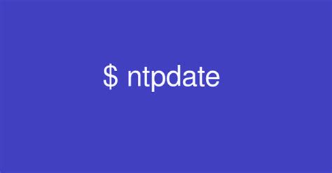 fix lỗi lệnh ntpdate đồng bộ thời gian the ntp socket is in use exiting