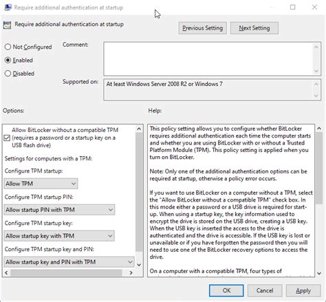 Bitlocker Device Encryption With Tpm Trusted Platform Module On