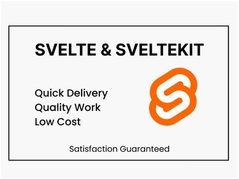 Développez Votre Application Svelte Et Sveltekit