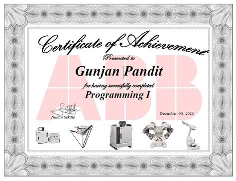 Gunjan Pandit On Linkedin Abbrobotics Programming