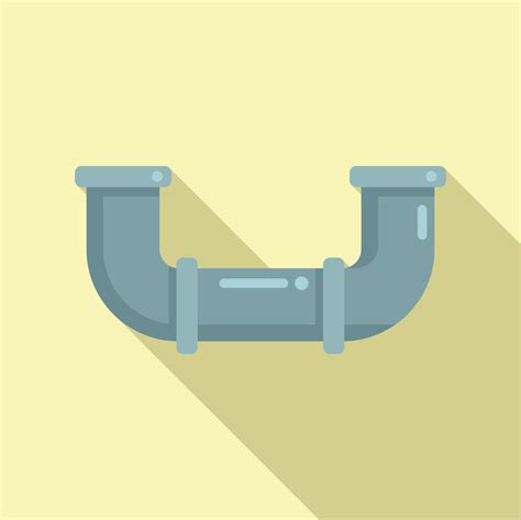 Pipe Connection Icon Flat Vector Drain System 15152400 Vector Art At Vecteezy