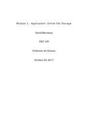 Module 1csci 109 Docx Module 1 Application Online File Storage David Morsman CSCI 109