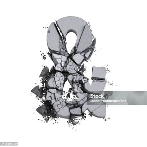 깨진 콘크리트 블록으로 만든 알파벳 문자 흰색 배경에 고립 된 3d 그림 알파벳에 대한 스톡 사진 및 기타 이미지 알파벳 파괴된 건축자재 Istock
