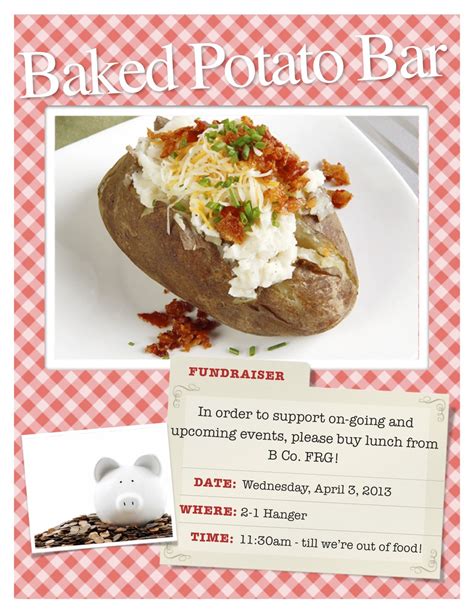 Baked Potato Bar Flyer