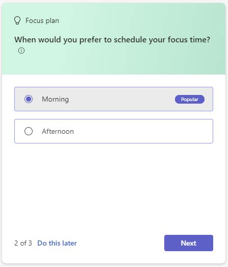 Create A Focus Plan Using Microsoft Teams And Viva Insights HANDS ON Teams