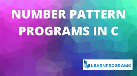 20 Different Number Pattern Programs In C