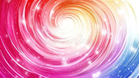 A Vibrant Swirl Of Colors Creating A Dynamic Energetic Visual Effect Stock Illustration