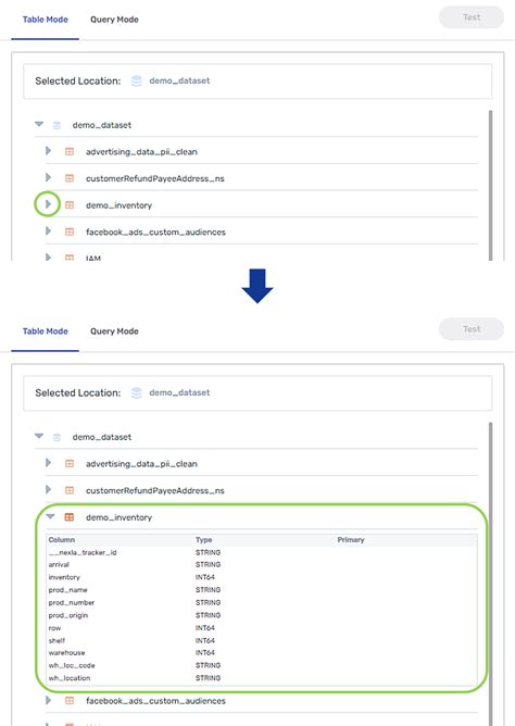 Database Sources Table Mode And Query Mode Nexla