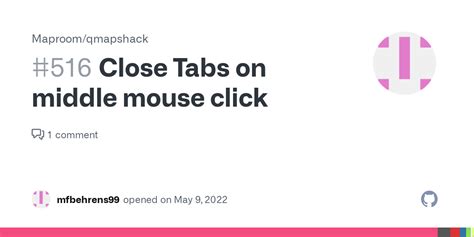 Close Tabs On Middle Mouse Click · Issue 516 · Maproom Qmapshack · Github
