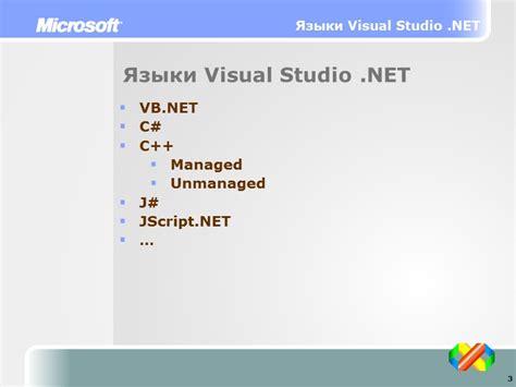Тема лекции Visual C NET Введение в платформу NET