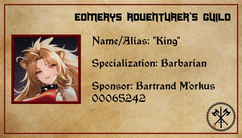 Made Some Custom Adventurers Guild Cards For My Players Rdnd