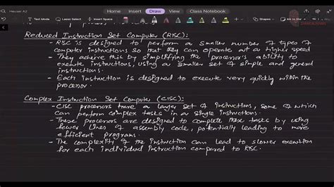 Risc Cisc Microprocessor Architectures A Level By Zak Youtube