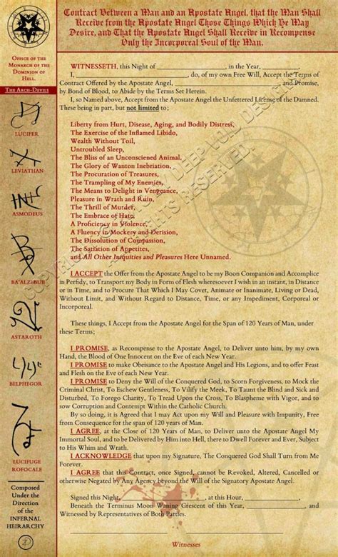 Soul Contract Template