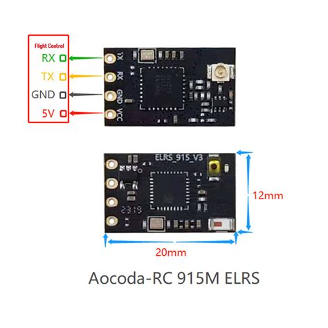 Aocoda Rc Elrs 24ghz915mhz Crsf Protocol Rx Receiver For Fpv Uav Rc