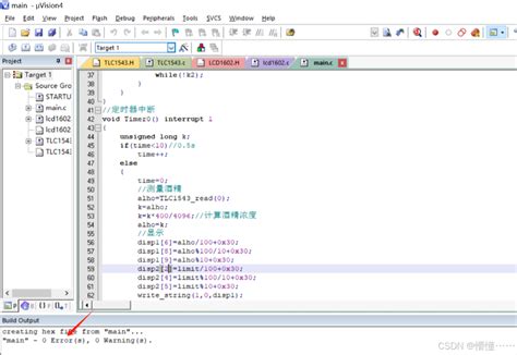 461、基于51单片机的报警器仿真设计（模拟量 上限，tlc1543 Lcd1602） Csdn博客