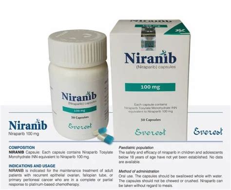 Niranib Niraparib Tosylate Monohydrate Equivalent To Niraparib 100 Mg At ₹ 30999 Bottle Pardi