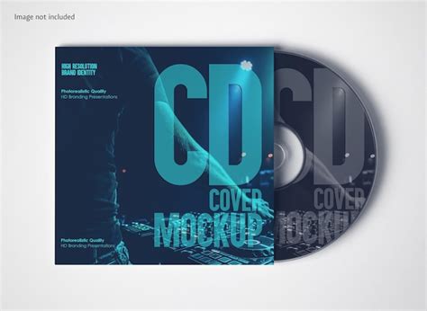 Premium Psd Cd Cover Mockup For Disk Album Cd Case Mockup