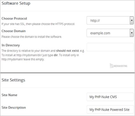How To Install PHP Nuke Via Softaculous In CPanel Medha Cloud