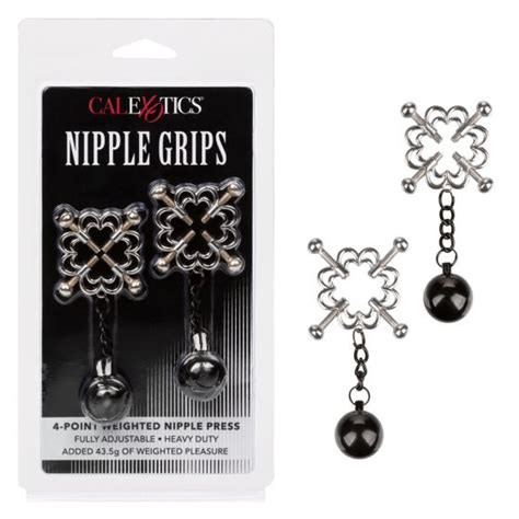 Nipple Grips 4 Point Weighted Nipple Press Silver