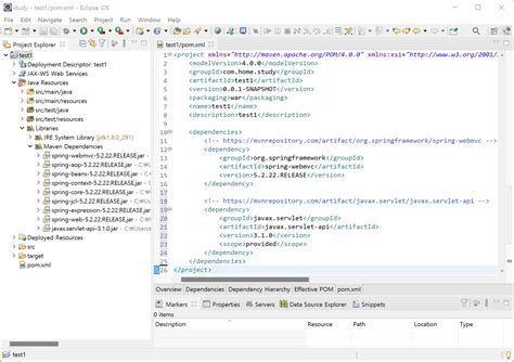 Spring에 Servlet Build Plugin web xml 적용 javax servlet api