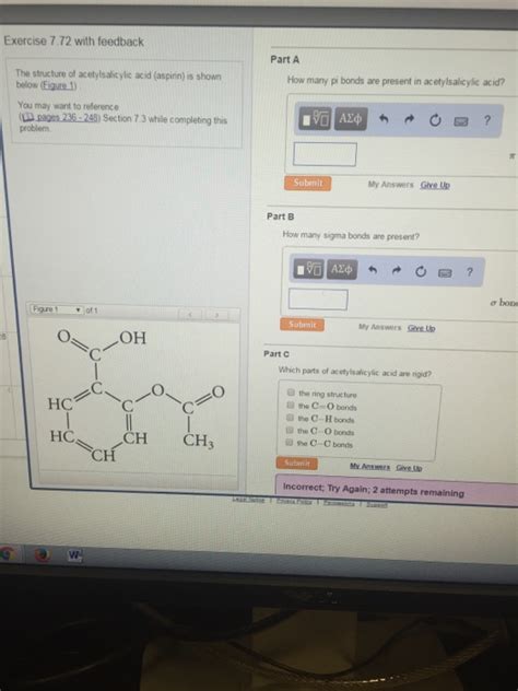 Solved The Structure Of Acetylsalicylic Acid Aspinn Is