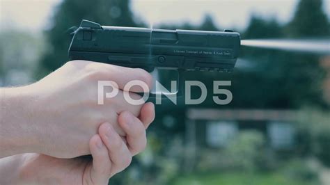 Gun Being Fired
