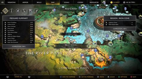 God Of War Guide Creation Island Treasure Map