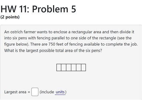 Solved An Ostrich Farmer Wants To Enclose A Rectangular Area