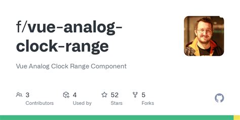 Github Fvue Analog Clock Range Vue Analog Clock Range Component